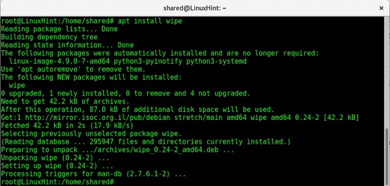 How To Format And Wipe Linux Disk Using Commands
